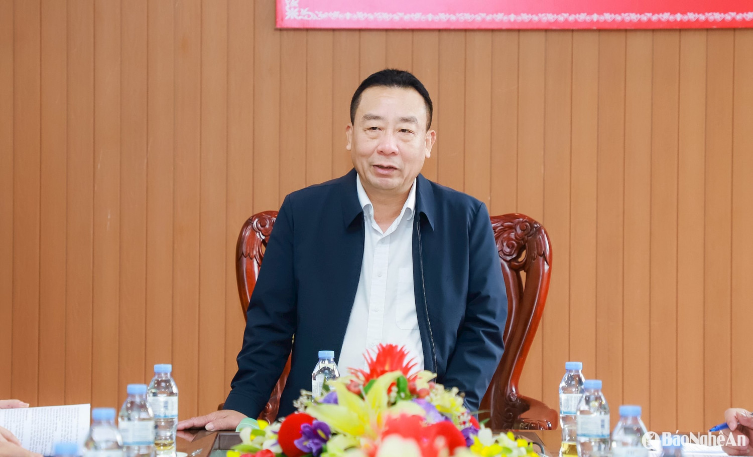 Phó Chủ tịch UBND tỉnh Nghệ An Nguyễn Văn Đệ làm việc về sắp xếp cấp xã ...